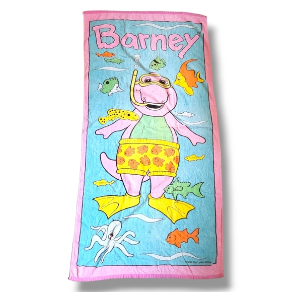Bath | 1992 Barney Beach Towel | Poshmark